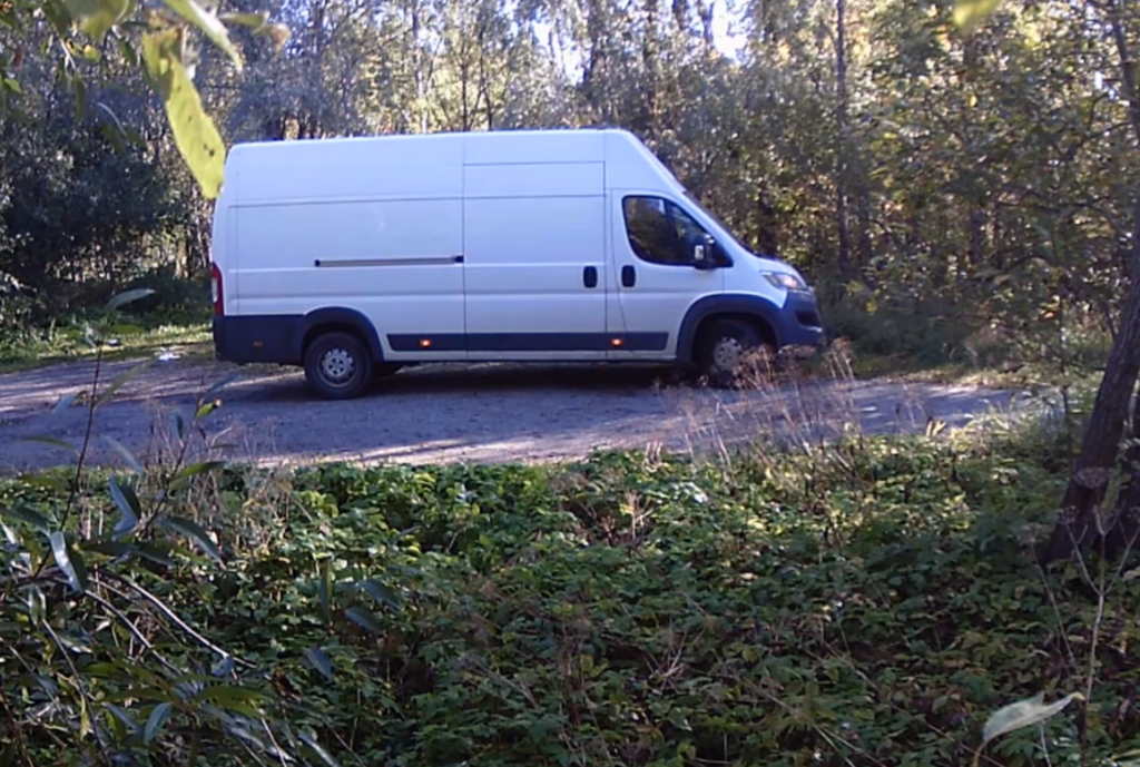 What's going on behind that van? - The Tree Spy